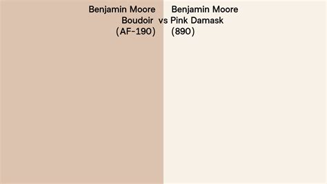 Benjamin Moore Boudoir Vs Pink Damask Side By Side Comparison