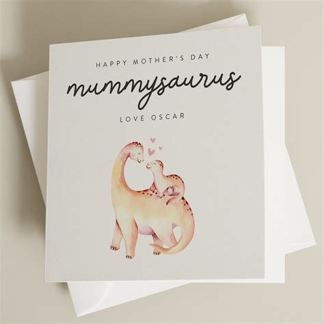 Happy Mothers Day Card Dinosaur Mothers Day Card Dinosaur Card
