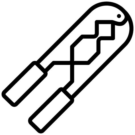 Nut Cracker Outline Icon Black And White Outline Icon Symbol 66333745 Vector Art At Vecteezy