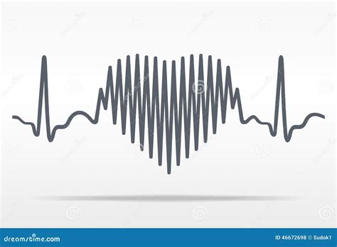 Cardiogram And Heart Stock Illustration Illustration Of Medicine