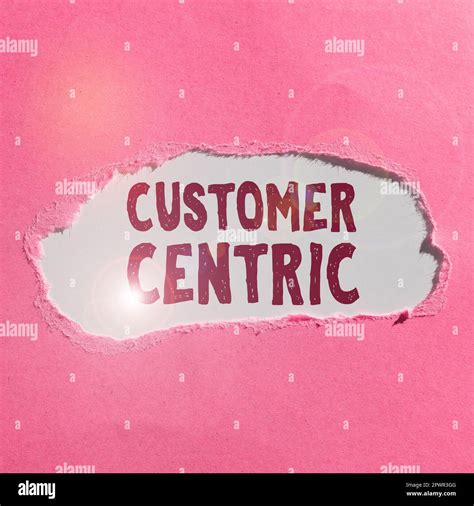 Sign Displaying Customer Centric Internet Concept Process Of Looking