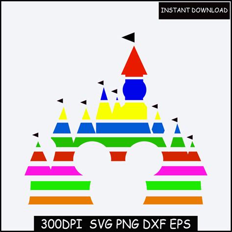 Castle Svg Bundle Princess Svg Castle Clipart Heart Head Inspire
