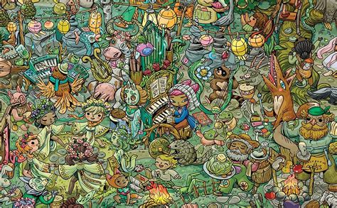 Woodland Soiree A Hidden Message Mystery Jigsaw Puzzle For Adults