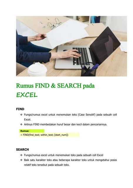 Rumus Find And Search Pada Excel Pdf