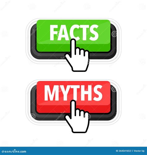 Myths Vs Fact Check Icon Fake Or True Bubble Concept Rumor News Vector