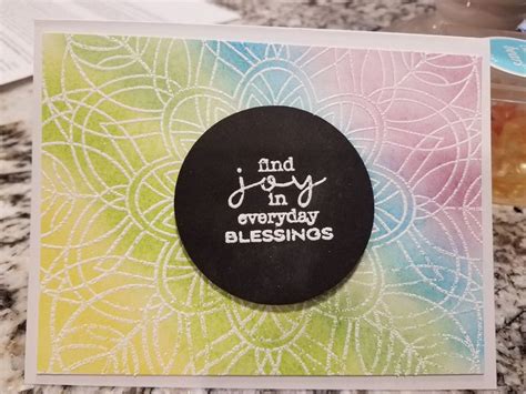Colorful Card With Joyful Blessings