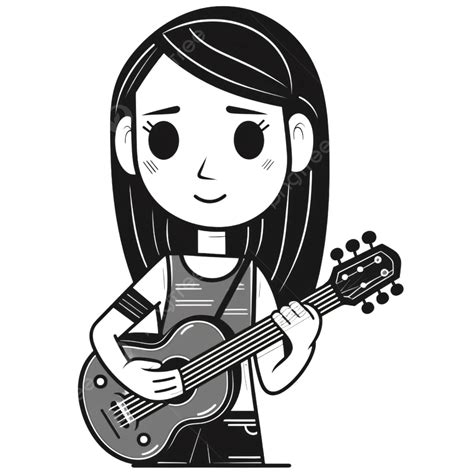 기타를 치는 여자 여성 기타 개념 Png 일러스트 및 Psd 이미지 무료 다운로드 Pngtree