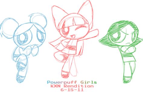 Sketch Powerpuff Girls By Kevinxnelms On Deviantart