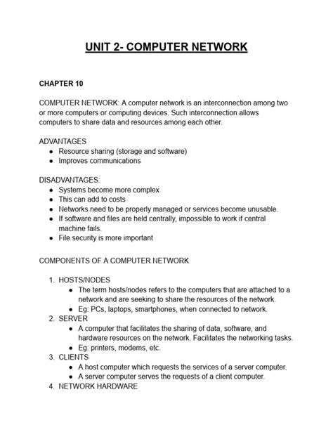 Unit 2 Computer Network Class 12 Cbse Pdf World Wide Web