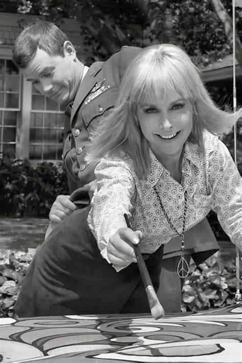 Just A Car Guy Barbara Eden And Her 1969 428 Cobra Jet Mach 1 At Her Home In La 1970 Photo