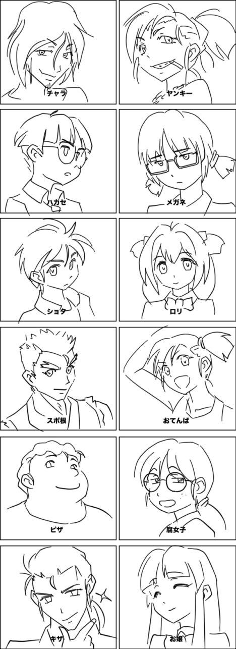 The Anime Character With 12 Faces Sankaku Complex