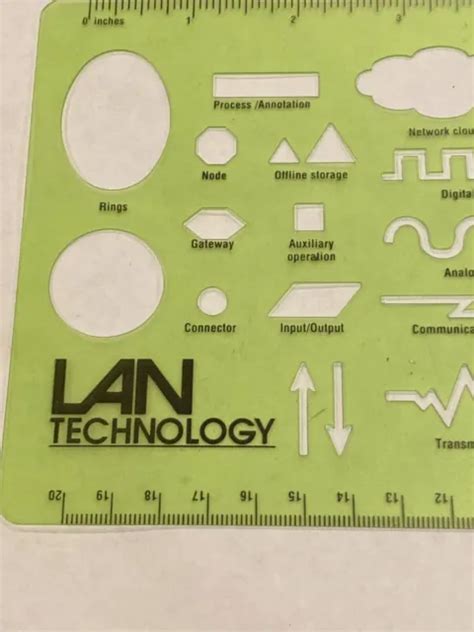 Lan Technology Computer Network Flowchart Drawing Template Symbols
