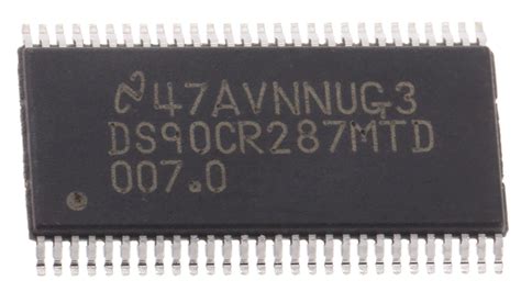 Texas Instruments Ds90cr287mtd Nopb Lvds Transceiver Lvcmos Lvttl Serialiser 4 Ch 3 → 3 6 V