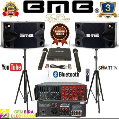 Jual Paket Karaoke Bluetooth Weston Paketan Sound System Speaker Pasif Inch Bmb Original Home