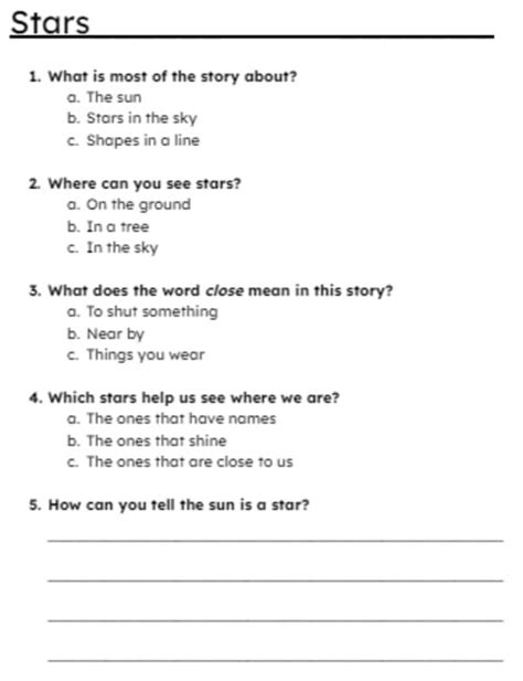 Repeated Reading Fluency Comprehension Timed Passage Cold Read Stars