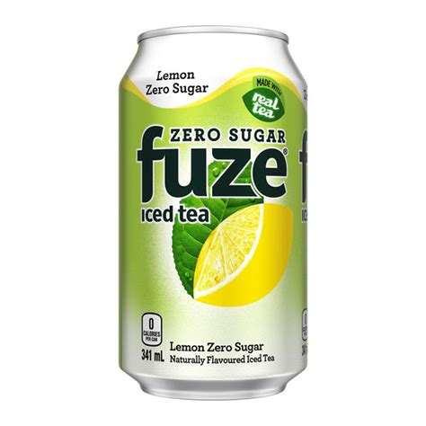Fuze Iced Tea Zero Sugar Lemon Can 341 Ml Delivery Or Pickup Near Me