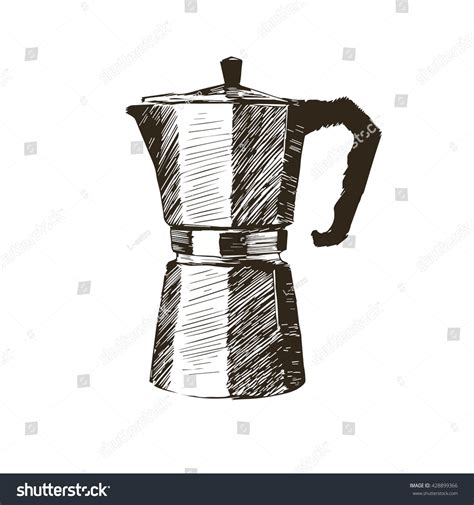 Geyser Coffee Maker Vector Illustration Geyser Stock Vector Royalty