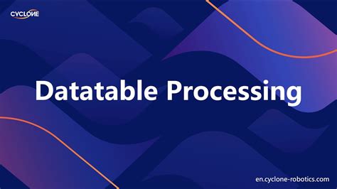 Datatable Processing Youtube