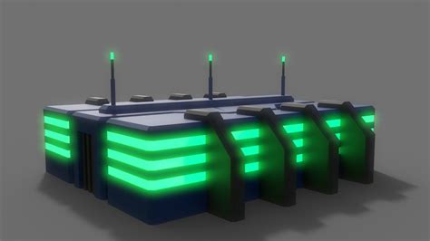 Sci Fi Building A10 3d Model By Daiklord