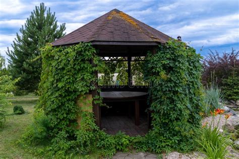 Countryside Small Cabine With Tiled Roof Architecture Of Countryside