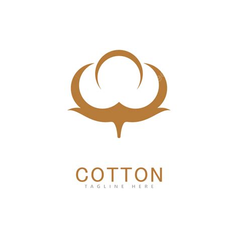 Desain Template Vektor Logo Kapas Monogram Grafis Konsep Png Dan