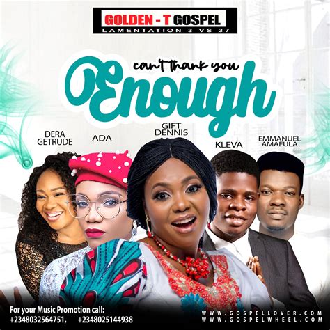 Golden T Gospel Mixtape Cant Thank You Enough Gospellover
