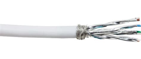 Câble Patch Cat a S FTP PVC gris AWG Bobine de m CAFCA grossiste informatique