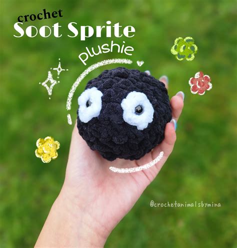 Soot Sprite Spirited Away Plushie Anime Crochet Crochet Cuddly Toy Soot Man Etsy