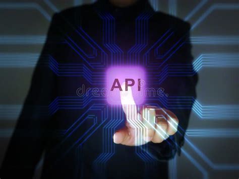 Finger Touching Activating Starting Api Application Programming Interface Software