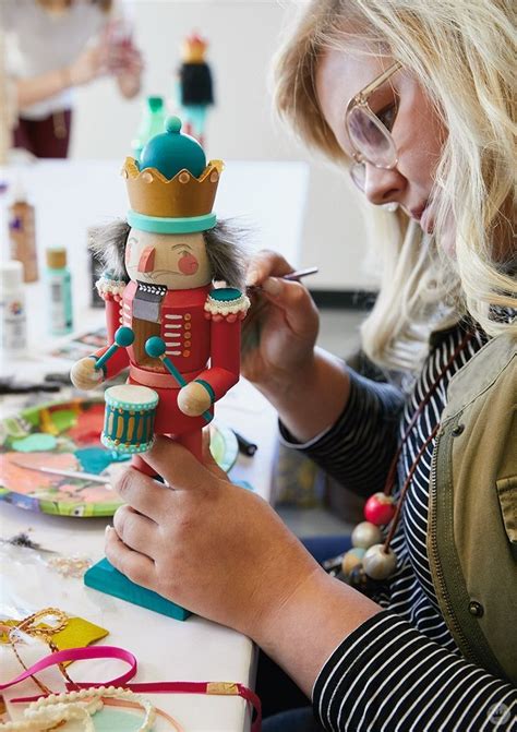 Diy Nutcracker Inspiration From An Artists Workshop Think Make Share Nutcrackers Diy