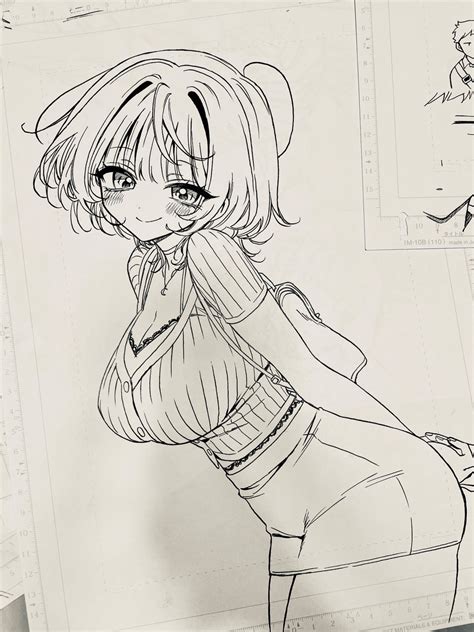 「部屋の掃除したら出てきたかわいいのあ先輩の原画を載せます」あきやまえんま😈の漫画