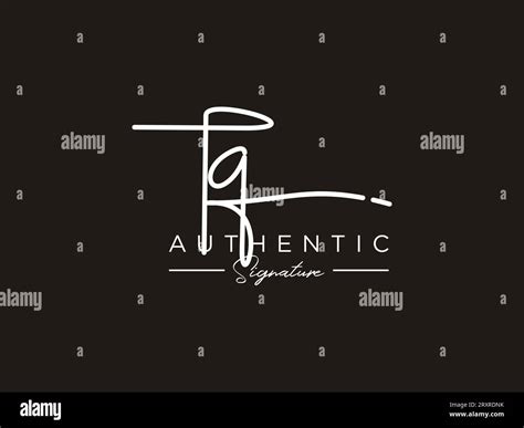 Tq Signature Logo Template Vector Stock Vector Image And Art Alamy