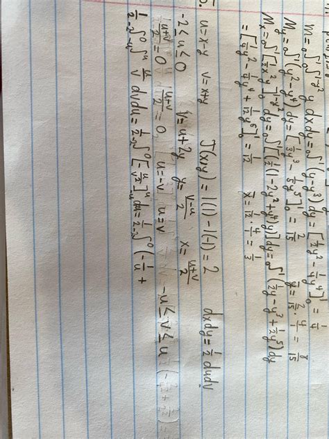 Im Not Sure How To Proceed Here Ive Found The Jacobian And What Should Be The Limits Of U And