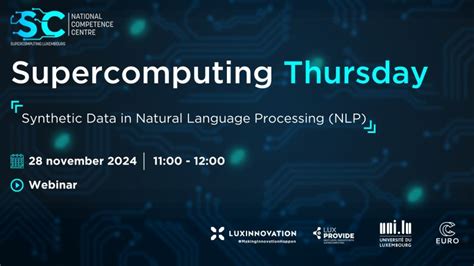 Supercomputing Luxembourg On Linkedin Supercomputingthursdays