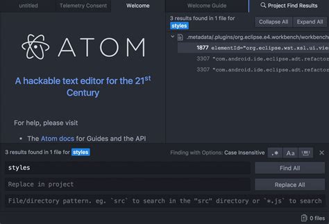 Atom上での検索と置換について Atomのファイルやプロジェにおけるテキストの検索と置換は、非常に簡単にできます By Kazunori Kamiya Medium