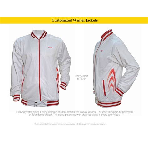 Array Jacket In Tetron Customized Winter Jackets Waves Branding