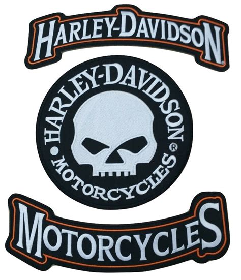 Harley Rockers Willie G Skull Motorcycle Jacket Vest Back Patch Large