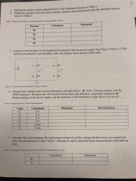 Solved Elc Circuit Analysis Lab Series Parallel Chegg