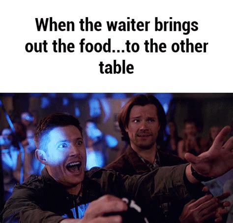 When The Waiter Brings Out The Food To The Other Table  On Imgur
