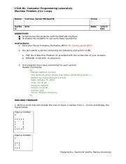 Machine Problem 11 Docx CS10 8L Computer Programming Laboratory