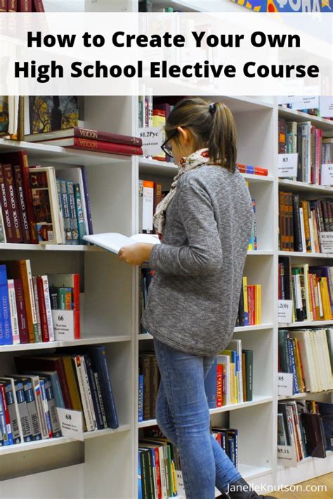 How To Create Your Own High School Elective Course Janelle Knutson