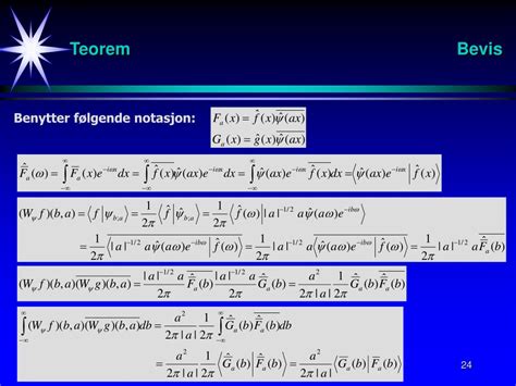 Ppt Chapter 02 Continuous Wavelet Transform Cwt Powerpoint