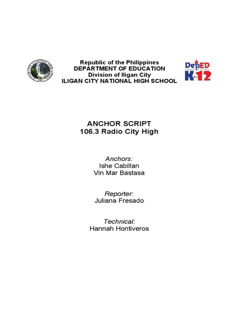 Radio Broad Final Script Pdf