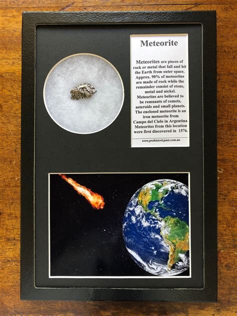 Meteorite In Glass Fronted Display Case Etsy