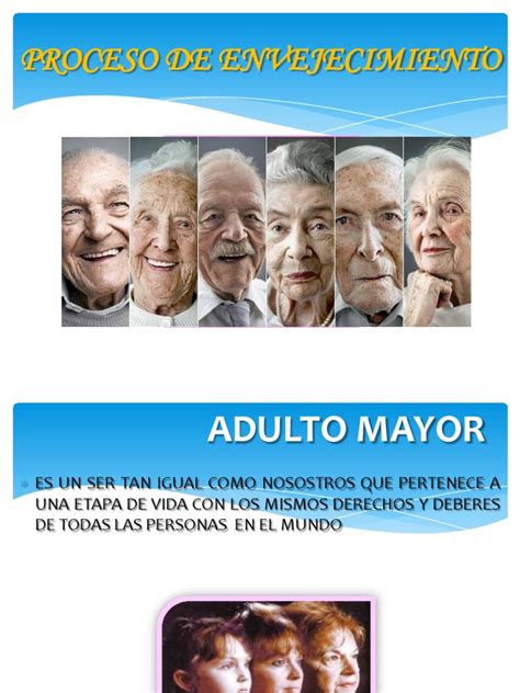 Proceso De Envejecimiento Pdf Vejez Envejecimiento