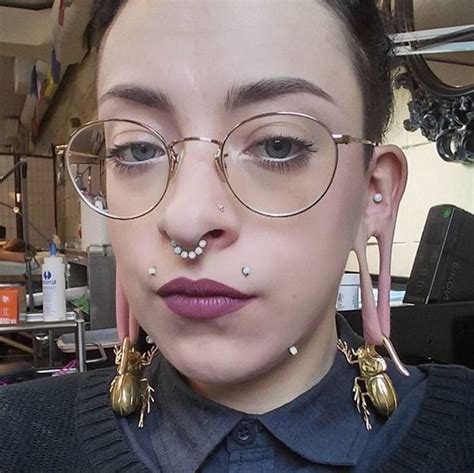 Pin By Monibonney On Modified Bodies Nose Piercing Rhino Piercing
