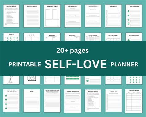 Printable Self Love Planner Etsy