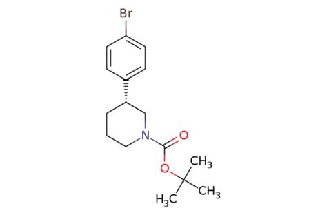 EMolecules Tert Butyl R 3 4 Bromophenyl Piperidine 1 Carboxylate
