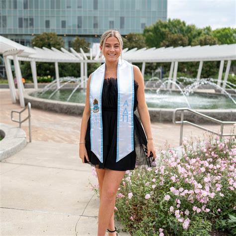 Custom Alpha Delta Pi Crest Greek Letter Sorority Graduation Stole