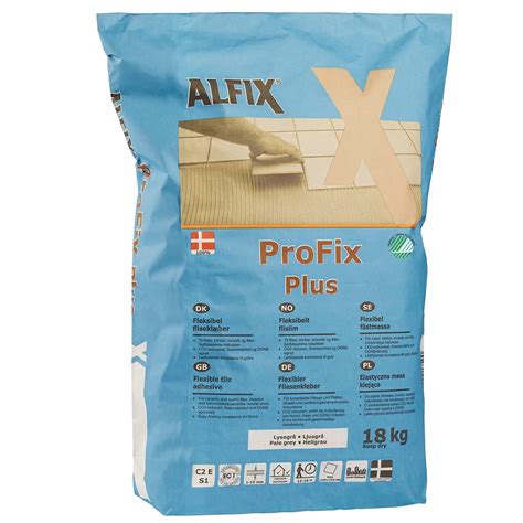 Alfix Profix Plus Svanemærket 18kg Fliser Dk Næstved Flisecenter